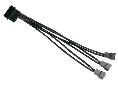 ModPC - 4 Pin Molex - 3 x 3 Pin Fan Cable 20cm